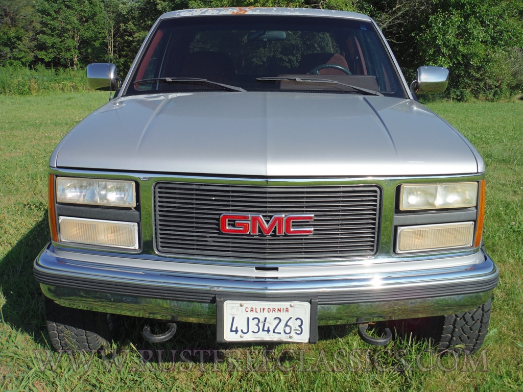 1992 GMC K2500 Extended Cab fully loaded SLE Burgundy Silver 92 4x4 3/4 ton